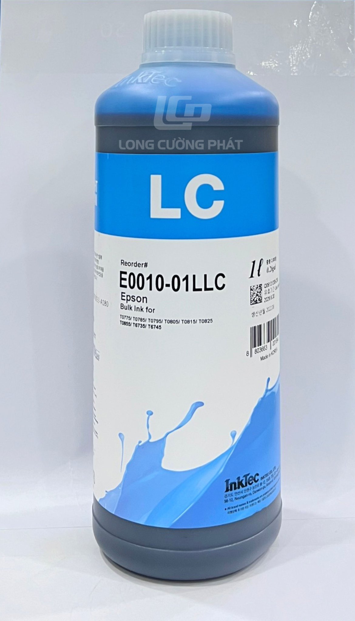 Muc Dye Inktec 1 Lit Mau Xanh Nhat E0010 01Llc , Mực Dye Inktec 1 Lít Màu Xanh Nhạt (E0010-01LLC ...